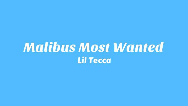 Malibu’s Most Wanted Lyrics - Lil Tecca
