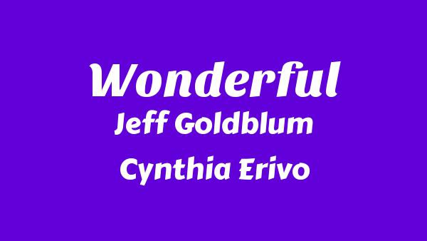 Wonderful Lyrics - Jeff Goldblum, Cynthia Erivo, Ariana Grande