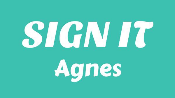 SIGN IT Lyrics - Agnes